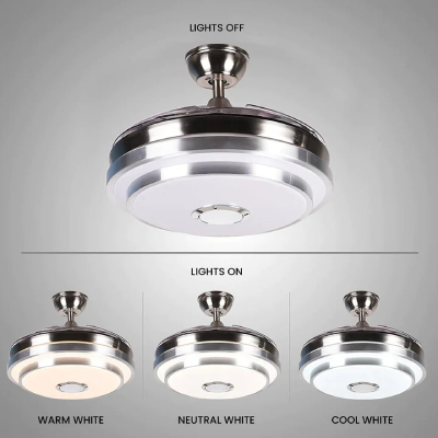 Gold Chandelier Ceiling Fan With Remote Control(T8202) – V Lights